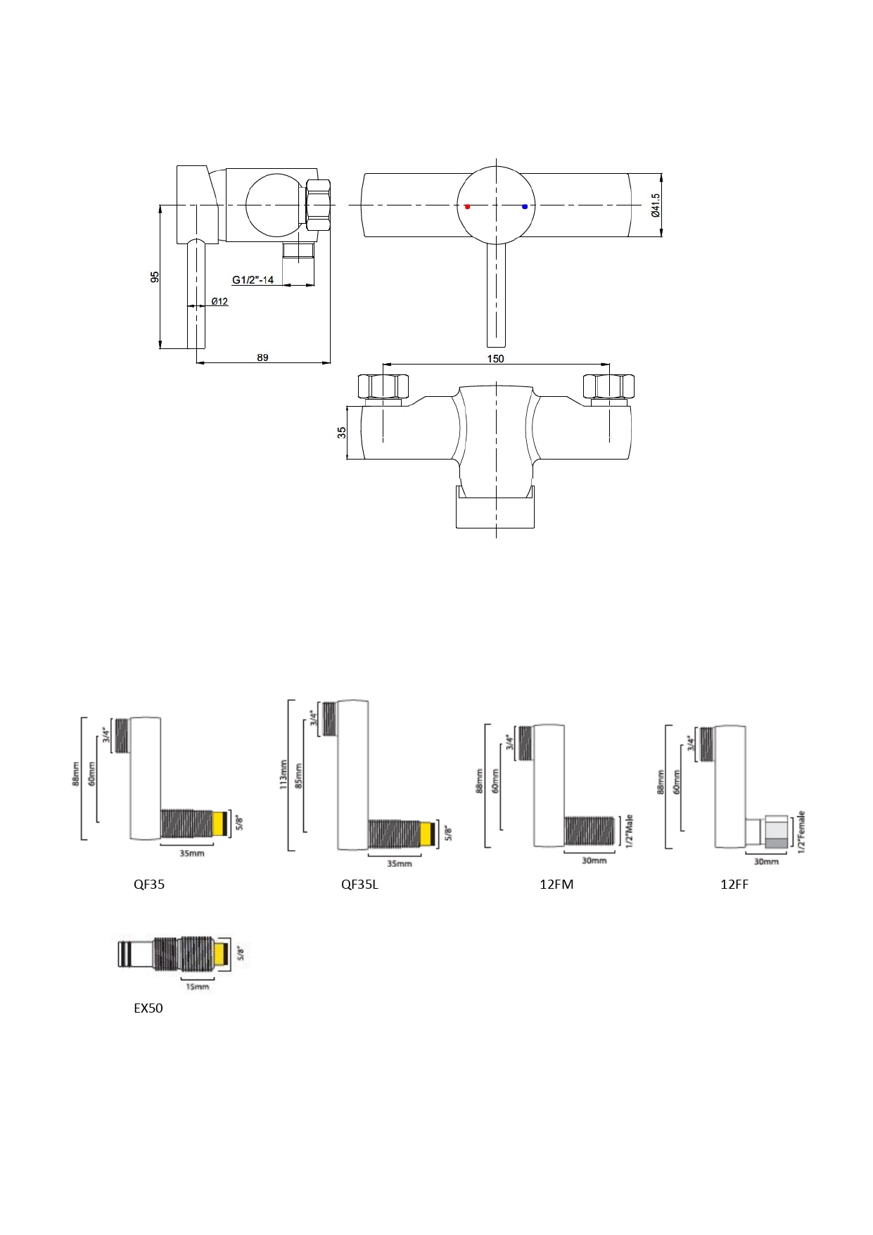 Quoss Freestyle Mixer only with Fittings – Easymixer